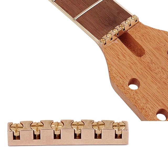 AM LIOREZ LES PERFORMANCES de votre guitare avec un crou en laiton r glable EUR 21,38 - PicClick FR