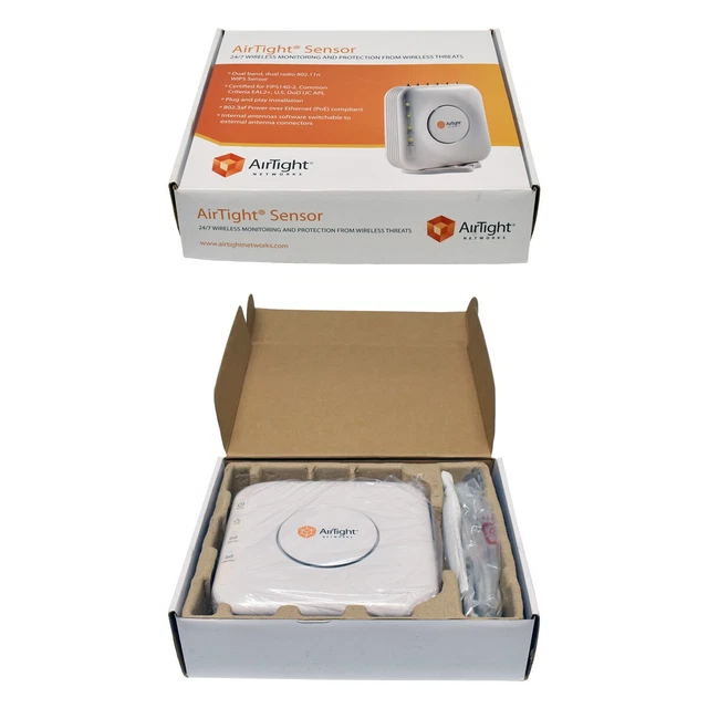 AIRTIGHT SPECTRAGUARD SENSOR SS-300-AT-C-10 Dual Band PoE Access Point ...