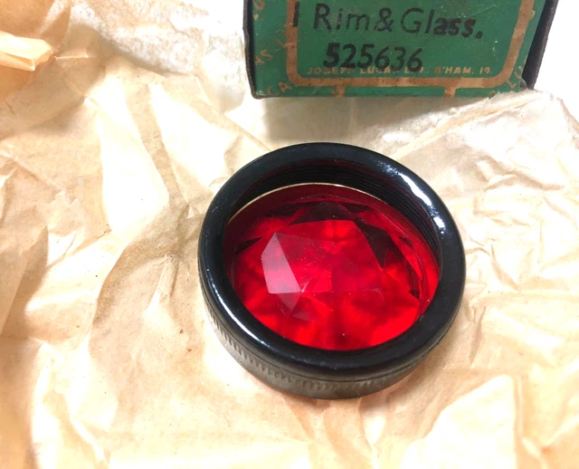NOS AUSTIN 7 Wolseley Rover Ajs Norton BSA Lucas AT201 tail light lens ...