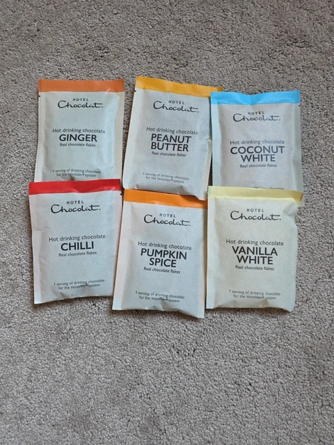6 INDIVIDUAL HOTEL Chocolat Hot Chocolate Sachets for Velvetiser ...
