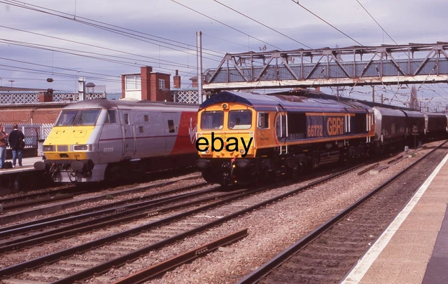 35MM SLIDE - GBRf Class 66. 66772 & Virgin 82222 @ Doncaster £2.99 ...