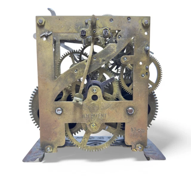 ANTIQUE DRGM CLOCK Movement D.R. Patent German Part £105.04 - PicClick UK