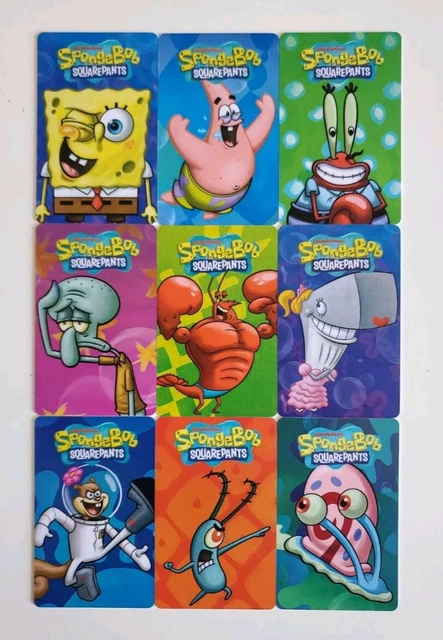 SPONGEBOB SQUAREPANTS ARCADE Coin Pusher Cards Complete sets of 9 cards ...