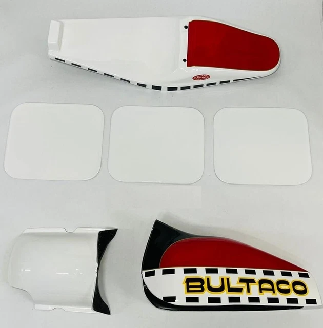 BULTACO ASTRO GASTANK Aile Et Panneaux Latéraux Kit Corps Complet Neuf ...
