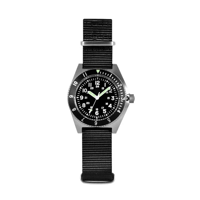 VIETNAM /PLATOON US Special Forces UDT watch SM8019ST STEEL TYPE 2 ...