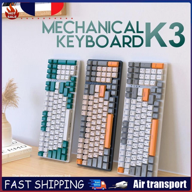 S# K3 MECHANICAL Keyboard LED Backlight 100 Keys Gaming Keyboard USB ...