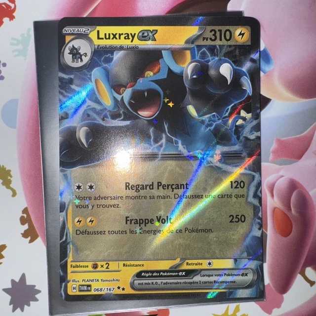 CARTE POKÉMON LUXRAY EX 068/167 - EV06- Mascarade Crépusculaire FR Neuf ...