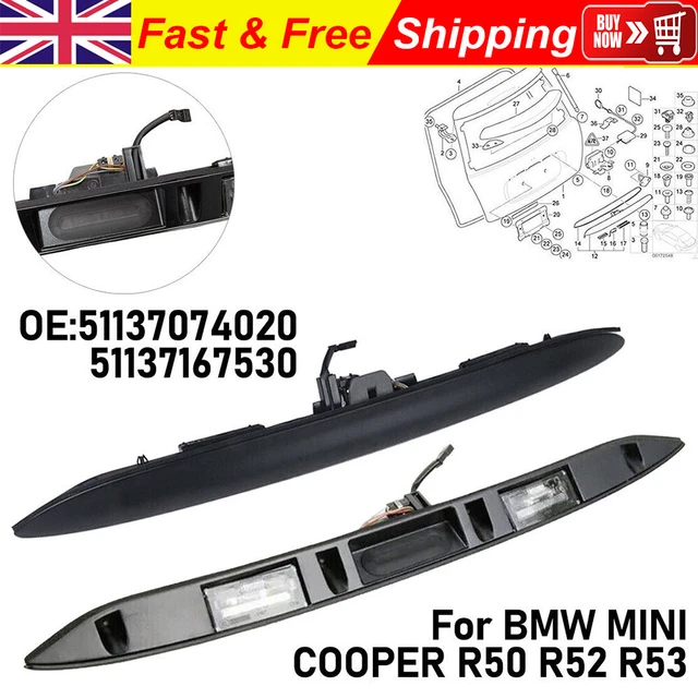 FOR BMW MINI Cooper R50 R53 R52 Rear Trunk Boot Tailgate Handle Grip ...