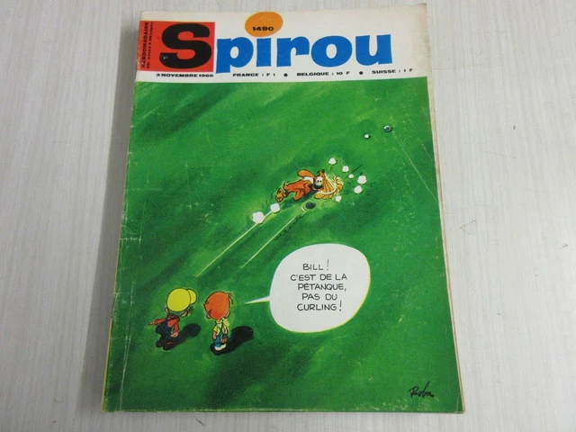 SPIROU 1490 03.11.1966 AUTO FORD ZODIAC Le BISON AMERICAIN CYCLISME rudi ALTIG EUR 8,80 ...