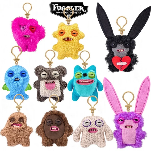 FUGGLER FUNNY UGLY Monster Plush Doll Rabbit Keyrings Keychain Pendant ...