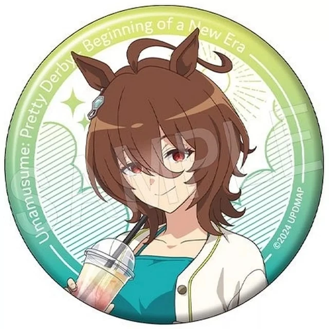 AGNES TACHYON UMA Musume Pretty Derby Badge Can Cup Tokyo Olimpiade ...