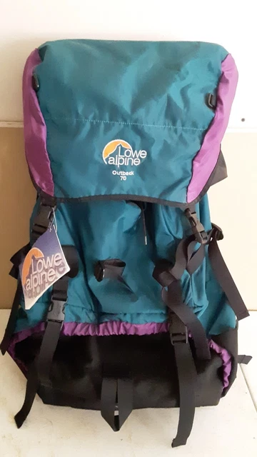 VINTAGE LOWE ALPINE Outback 70 Liter Backpack Rucksack NOS $115.00 ...