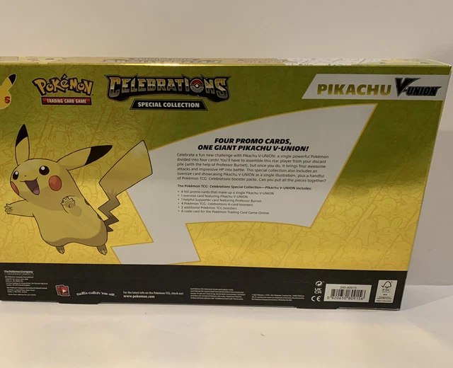 POKEMON CELEBRATIONS SPECIAL Collection Pikachu V-Union Box Factory ...