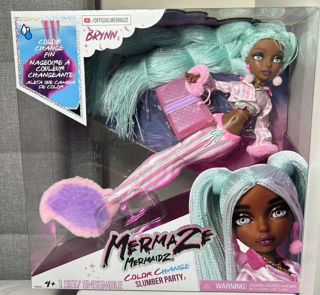 MERMAZE MERMAIDZ COLOUR Changing Fashion Doll Brynn Brand New Gift £23. ...