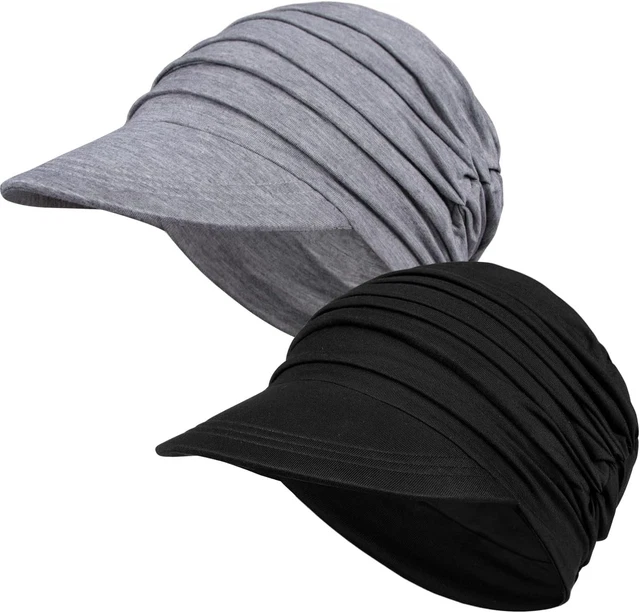 SOFT BAMBOO BASEBALL Cap for Women, Chemo Hats One Size, Black+light ...