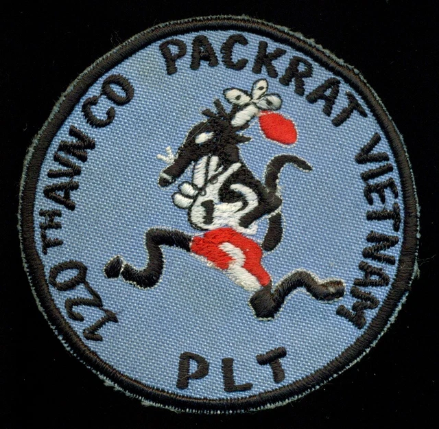 US ARMY 120TH Aviation Company PACK RAT Platoon Vietnam War Patch $14. ...