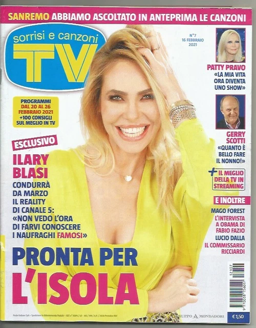 Rivista Settimanale Sorrisi E Canzoni Tv N 7 16 Febbraio 2021 Gruppo