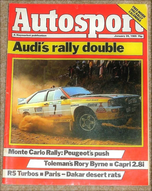 AUTOSPORT 24/1/85* 1984 WRC REVIEW -PARIS DAKAR RALLY -MG METRO ...