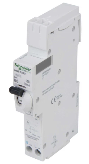 SCHNEIDER RCBO 6 Amp 30Ma Type B 6A B6 IKQE KQE Acti9 Square D ...