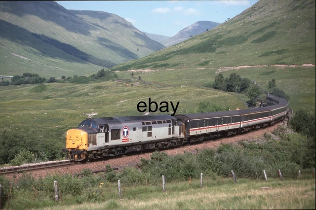 35MM RAILWAY SLIDE- Diesel Electric Loco Class 37. 37424 @ Ben Dorain ...