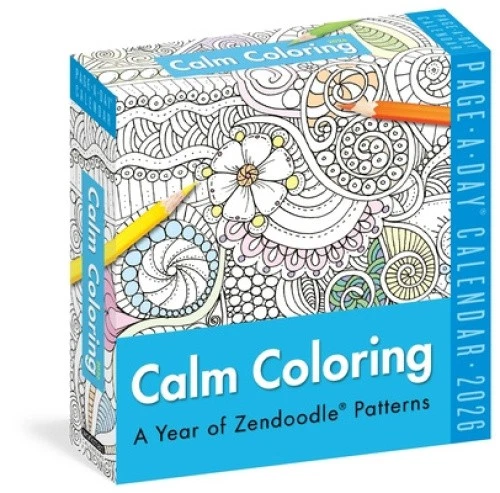 CALM COLORING PAGE-A-DAY(R) Calendar 2026: A Year of Zendoodle(r ...