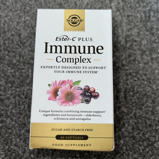 SOLGAR VITAMIN ester c plus immune complex £9.90 - PicClick UK