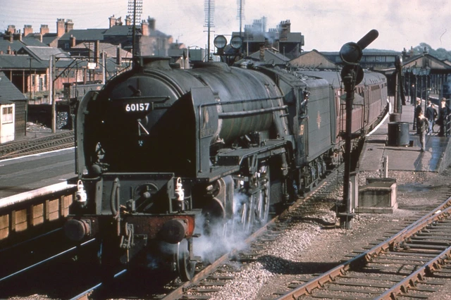 TRANSPORT RAILWAY COLOUR Rail Slide 60157 Grantham 1959 £1.30 - PicClick UK