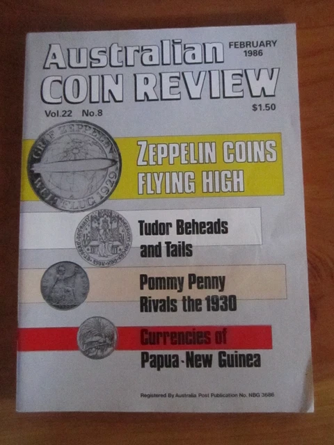 MAGAZINE AUSTRALIAN COIN Review February 1986 Vol. 22 No. 8 *Great ...