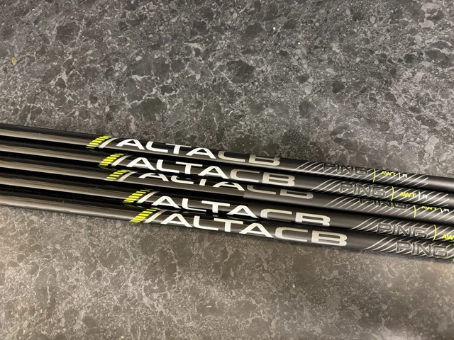 NEU GEZOGENE PING Alta Cb Schwarz Normale Flexeisenwellen 6-Pw 0,355 ...
