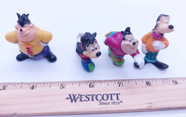 KELLOGGS DISNEY GOOF Troop PVC Figures Goofy Max Pete TJ 2" Lot Of 4 ...