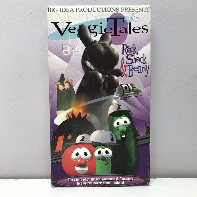 Veggietales Rack Shack Benny Vhs Video Cassetta Cristiano Dio Gesù Acquista 2 Ottieni 1 Gratis