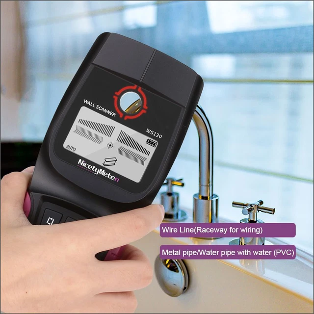 PRÄZISION DIGITALER WAND detektor Wand-Scanner Metall-Finder-Scanner ...