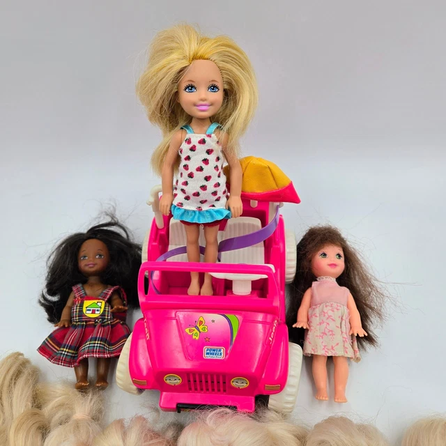 BARBIE DOLL KELLY And Tommy Lot of 24 Dolls Power Wheels Jeep Sister ...