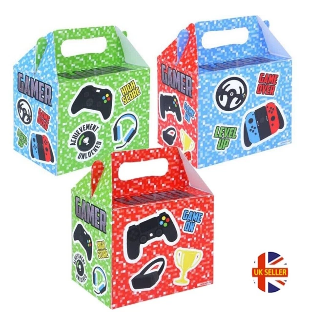 BOYS GAMER PARTY Boxes Gaming Console x Birthday Food Plate Box - Fun ...
