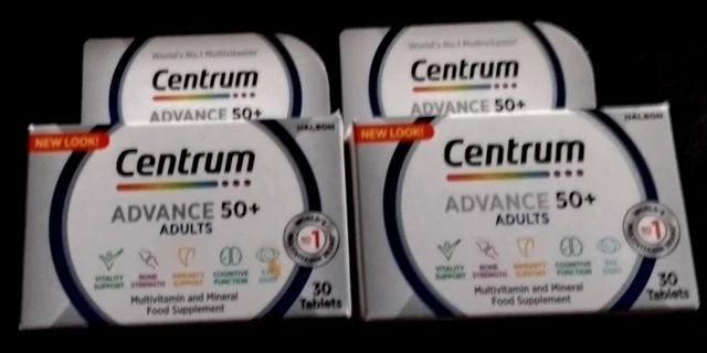60 - CENTRUM Advance 50+ Multivitamin Tablets. 60 Tablets 2 packs of 30 ...