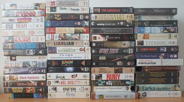 VHS TAPES︱99P︱MOVIES︱DOCUMENTARIES︱ACTION︱SCI-FI︱HORROR︱ROMANCE︱COMEDY︱RARE £0.99 - PicClick UK