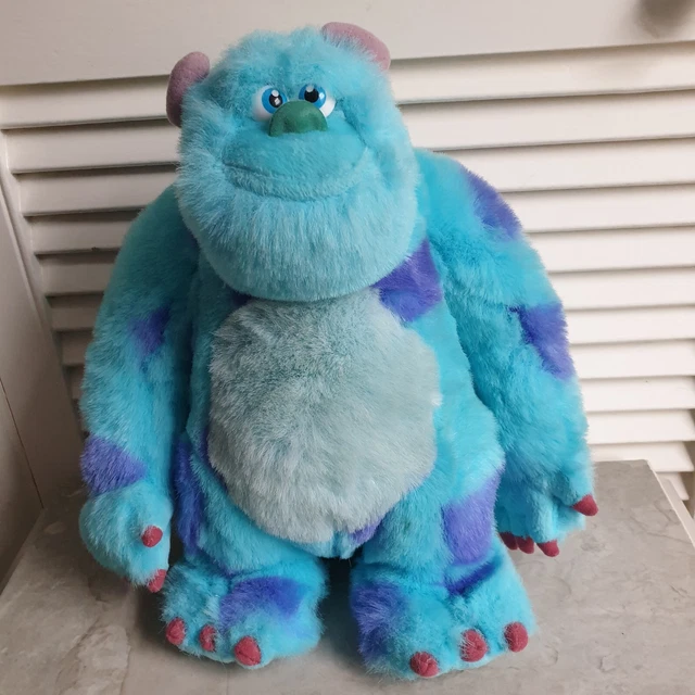 DISNEY PIXAR SULLY MONSTERS Inc 31cm Tall PLUSH SOFT TOY 2000 HASBRO ...