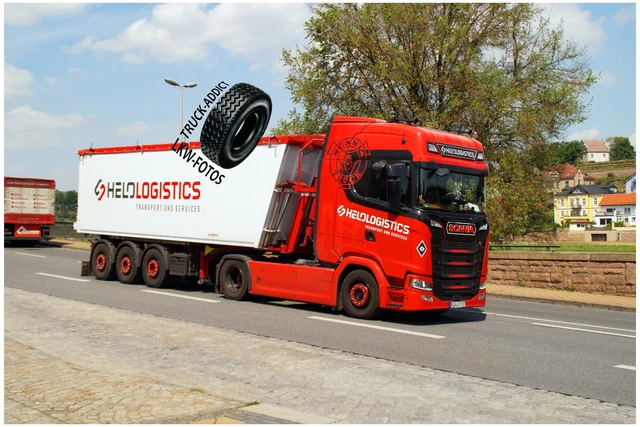 TRUCK PHOTO, LKW Foto, Scania Kipper, Kippsattelzug Helo Logistics EUR ...