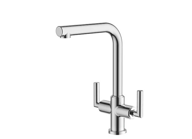 WATERSMITH HERITAGE DOLCE Dual-Lever Mono Mixer Kitchen Tap Chrome ...