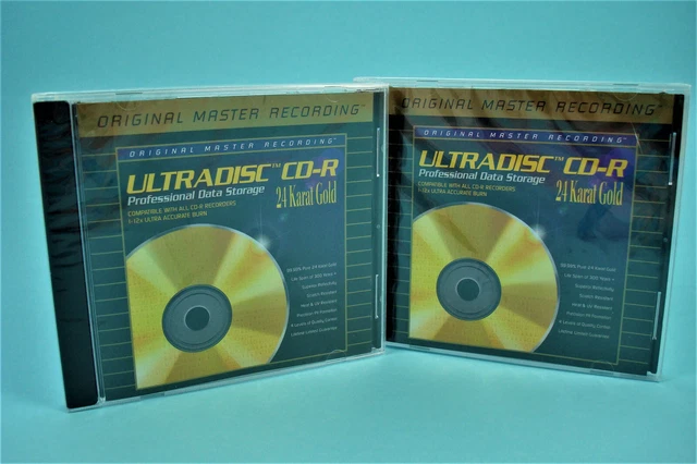 2X LEERE ULTRADISC CDR Gold 24 Karat Master, NEU EUR 29,90 - PicClick DE