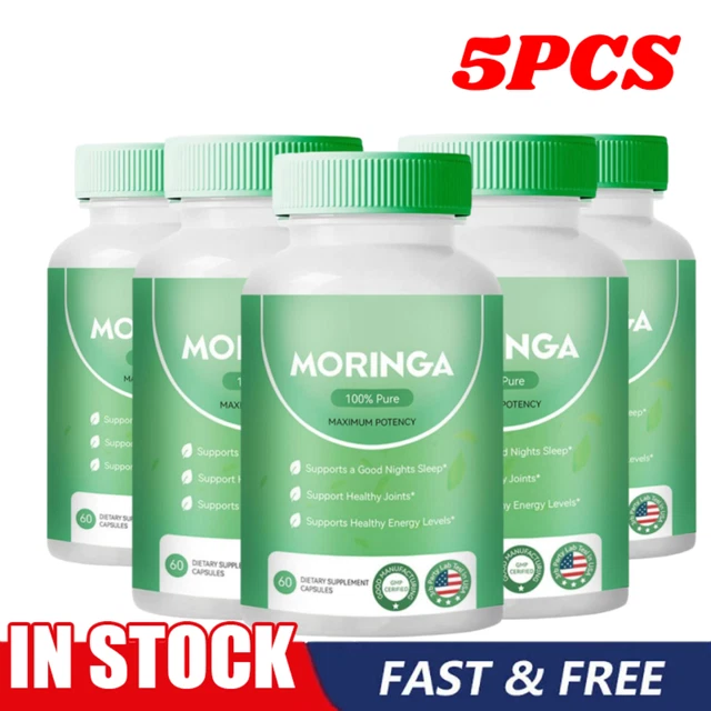 5X ROSABELLA MORINGA-60CAPSULES for Immune Support,Gut Health&Vitamins ...