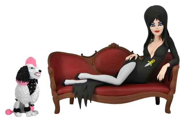ELVIRA, MISTRESS OF the Dark Toony Terrors Elvira on Couch Neca Action ...