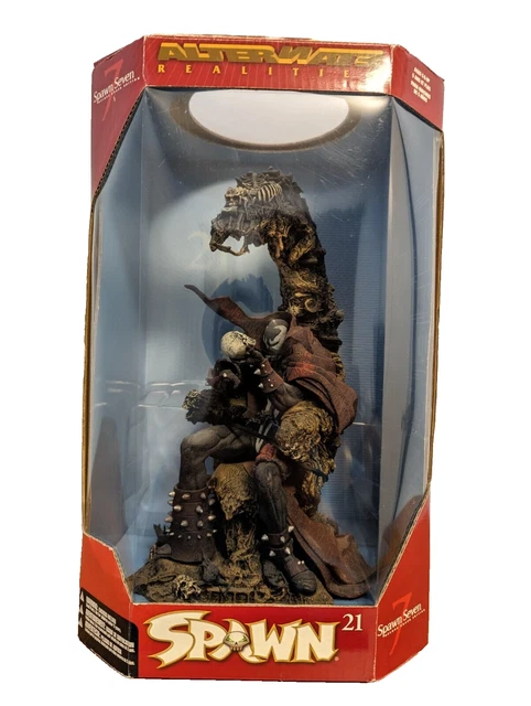 SPAWN ON THRONE Deluxe Boxed Alternate Realities Series 21 Mcfarlane ...