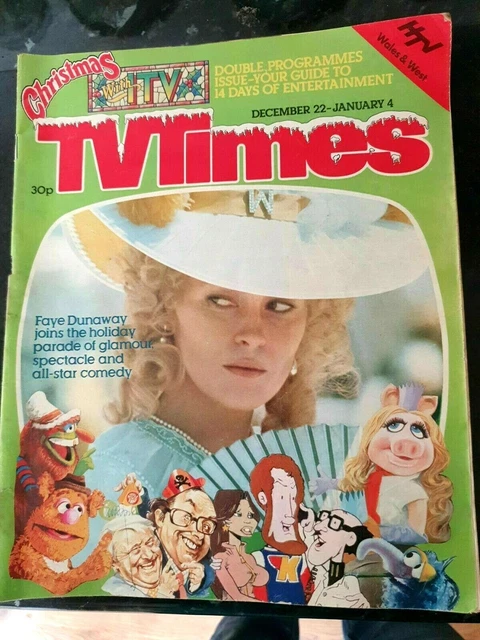 CHRISTMAS TV TIMES 1979/1980+1984/1985+ 1990/1991 (3x Special issues ...