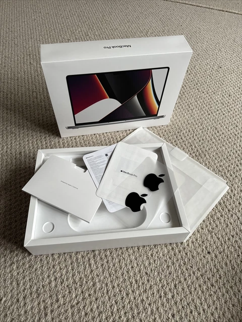 APPLE MACBOOK PRO 14 inch A2442 M1 PRO - EMPTY BOX ONLY + shipping box ...