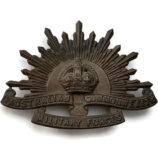 WW1 AUSTRALIAN ARMY Division Commonwealth Military Forces Cap Badge ...