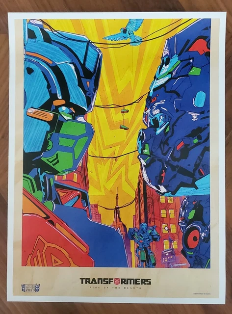 TRANSFORMERS RISE OF The Beasts Poster Optimus Prime Primal Set Limited ...