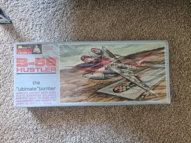 MONOGRAM 1967 CONVAIR B-58 Hustler Supersonic Bomber USAF 1/121 Revell Airfix... £10.00 ...