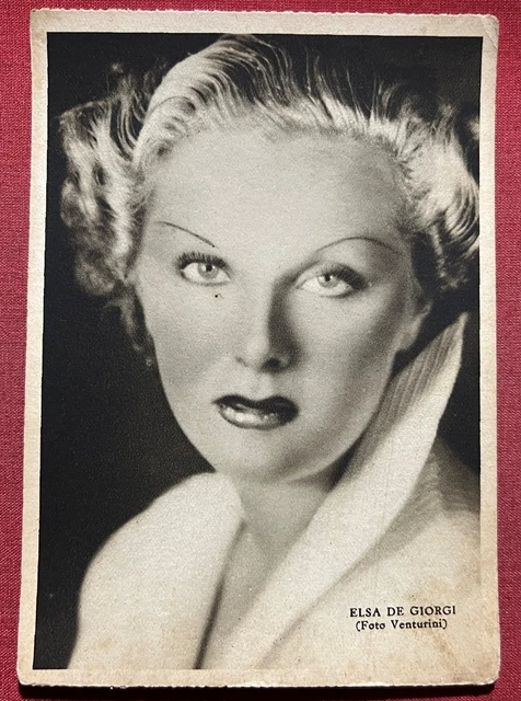 CARTOLINA CINEMA - Teatro - Elsa De Giorgi - Attrice - 1940 ca. EUR 9 ...