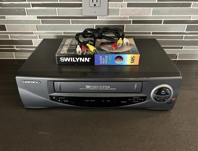 DAEWOO DV-K27N VHS VCR Recorder Player 4-Head Hi-Speed Rewind No Remote ...